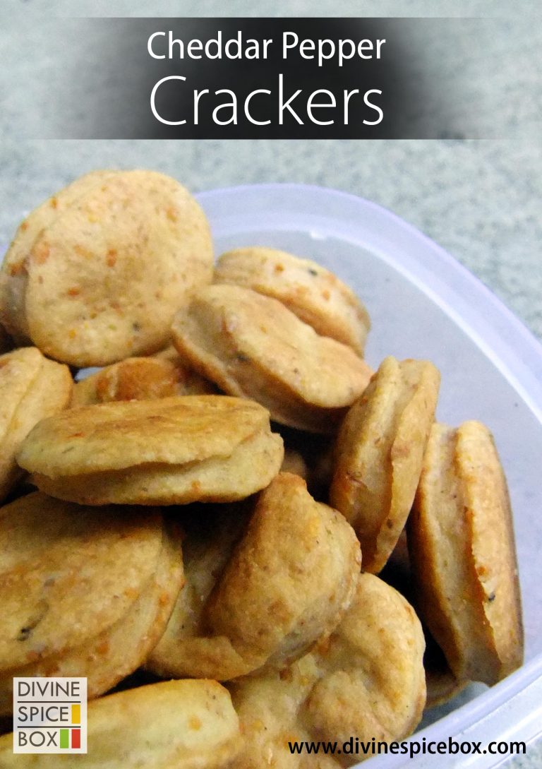 Cheddar Pepper Crackers – Divine Spice Box