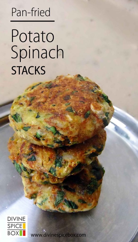 Potato Spinach Stack – Divine Spice Box