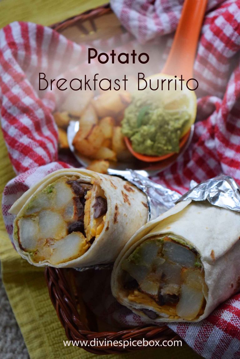 Mint Guacamole Potato Breakfast Burrito – Divine Spice Box